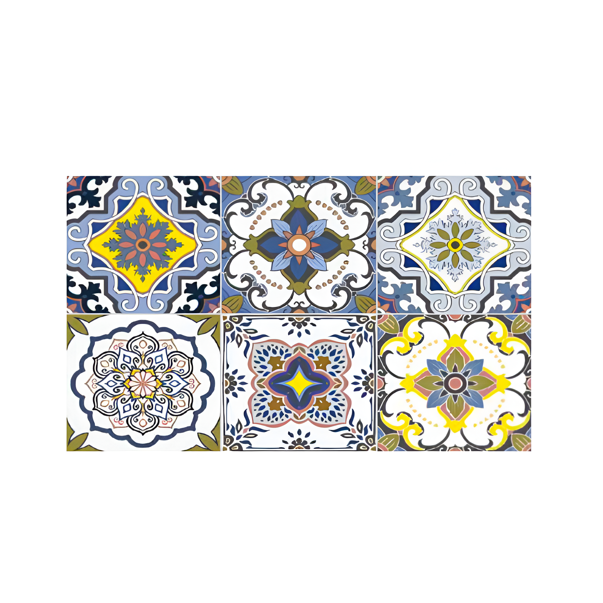 Engravo Veracruz White Decor Moroccan Tile 8×8 Inch – Matt Finish ...